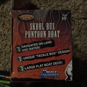 Toys | Monster Garage Skool Bus Pontoon Boat Diecast Model Kit | Poshmark